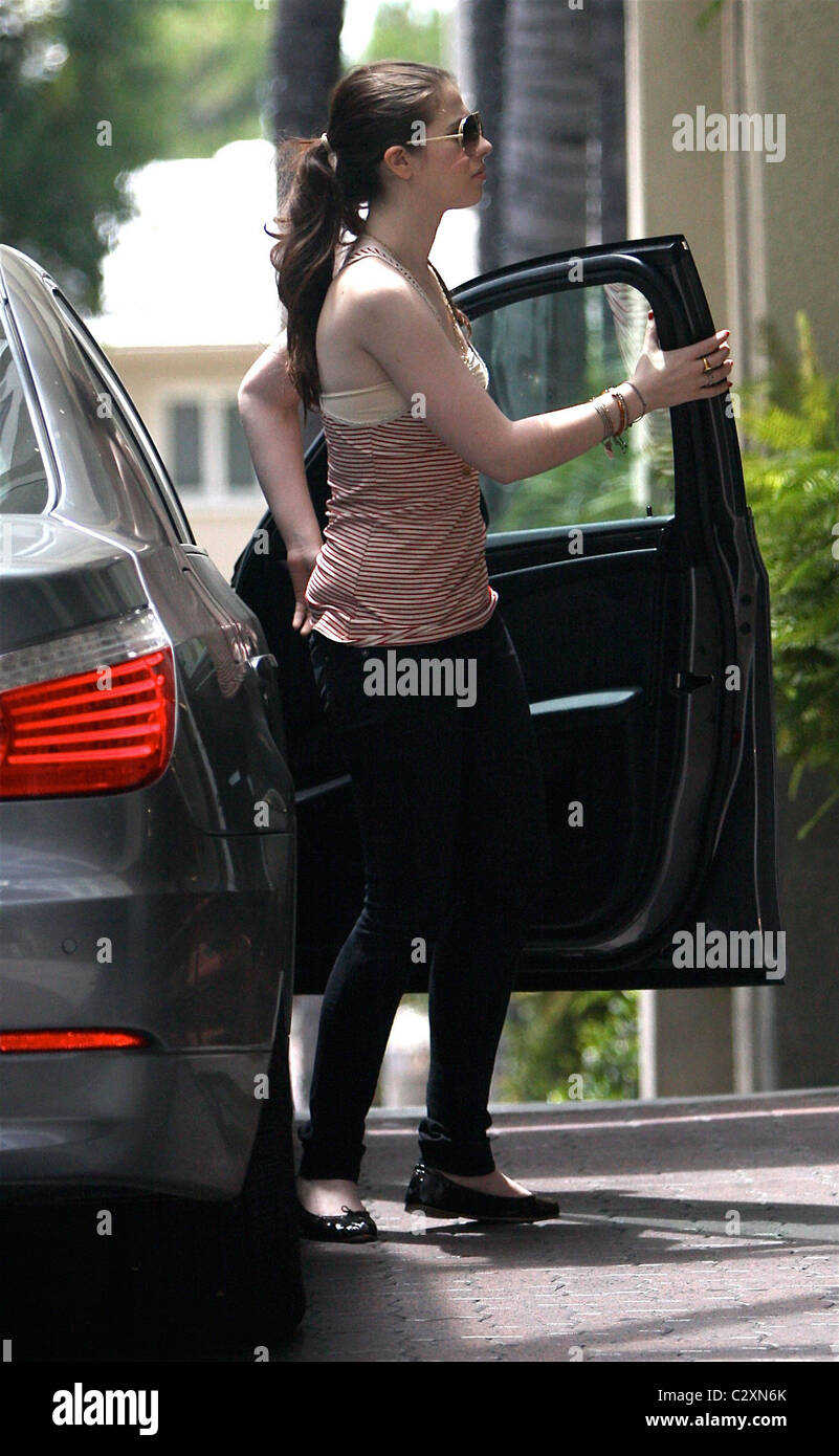 Gossip Girl star, Michelle Trachtenberg spotted as she goes into a hotel in West Hollywood. Los ...