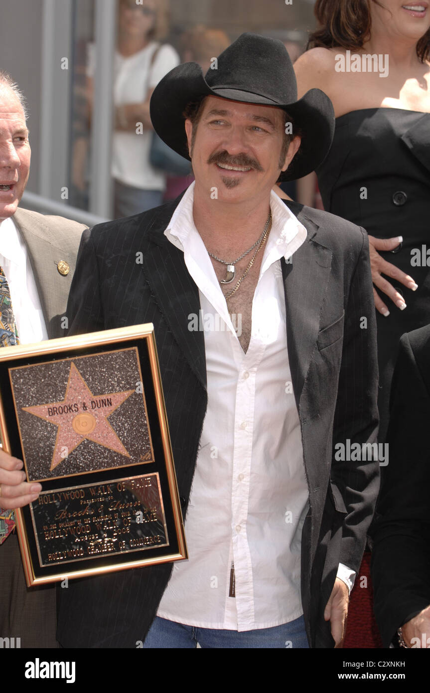Kix Brooks Brooks & Dunn Honoured At The Hollywood Walk Of Fame Los ...