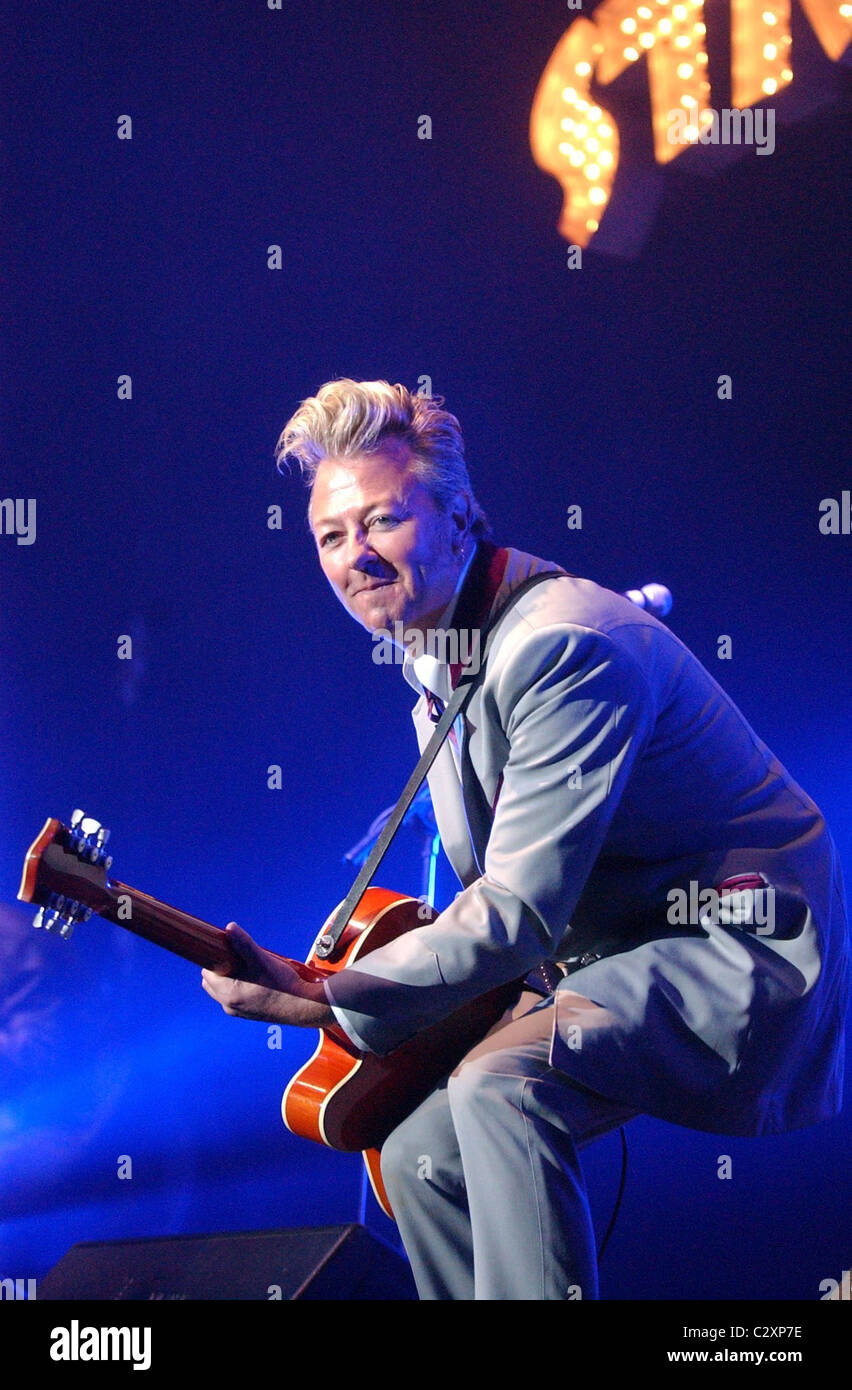Brian Setzer Stray Cats performs a sold out concert as part of their ...
