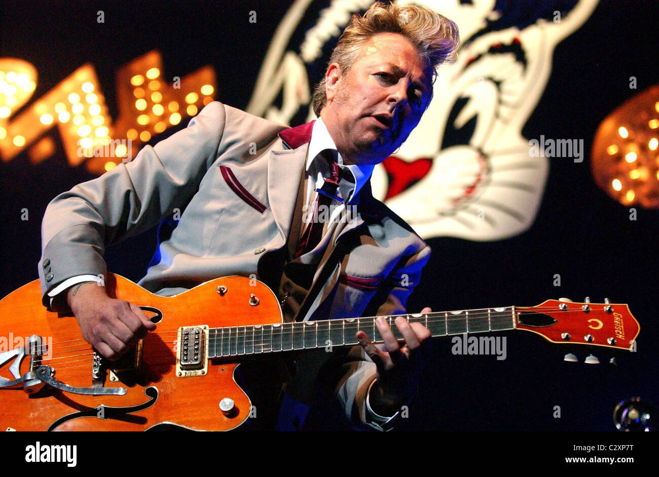 Brian Setzer Stray Cats performs a sold out concert as part of their ...