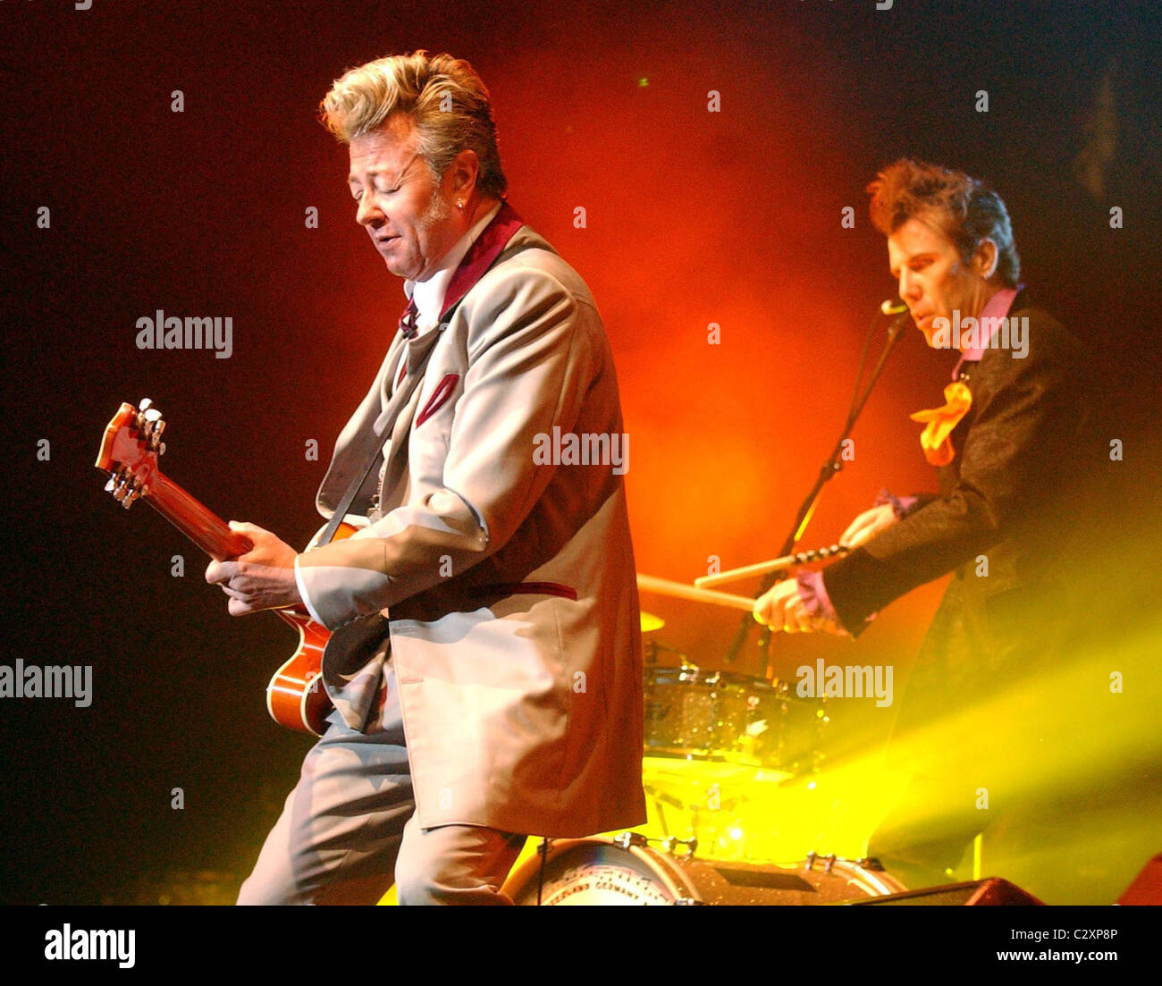 Brian setzer stray cats performs hi-res stock photography and images ...