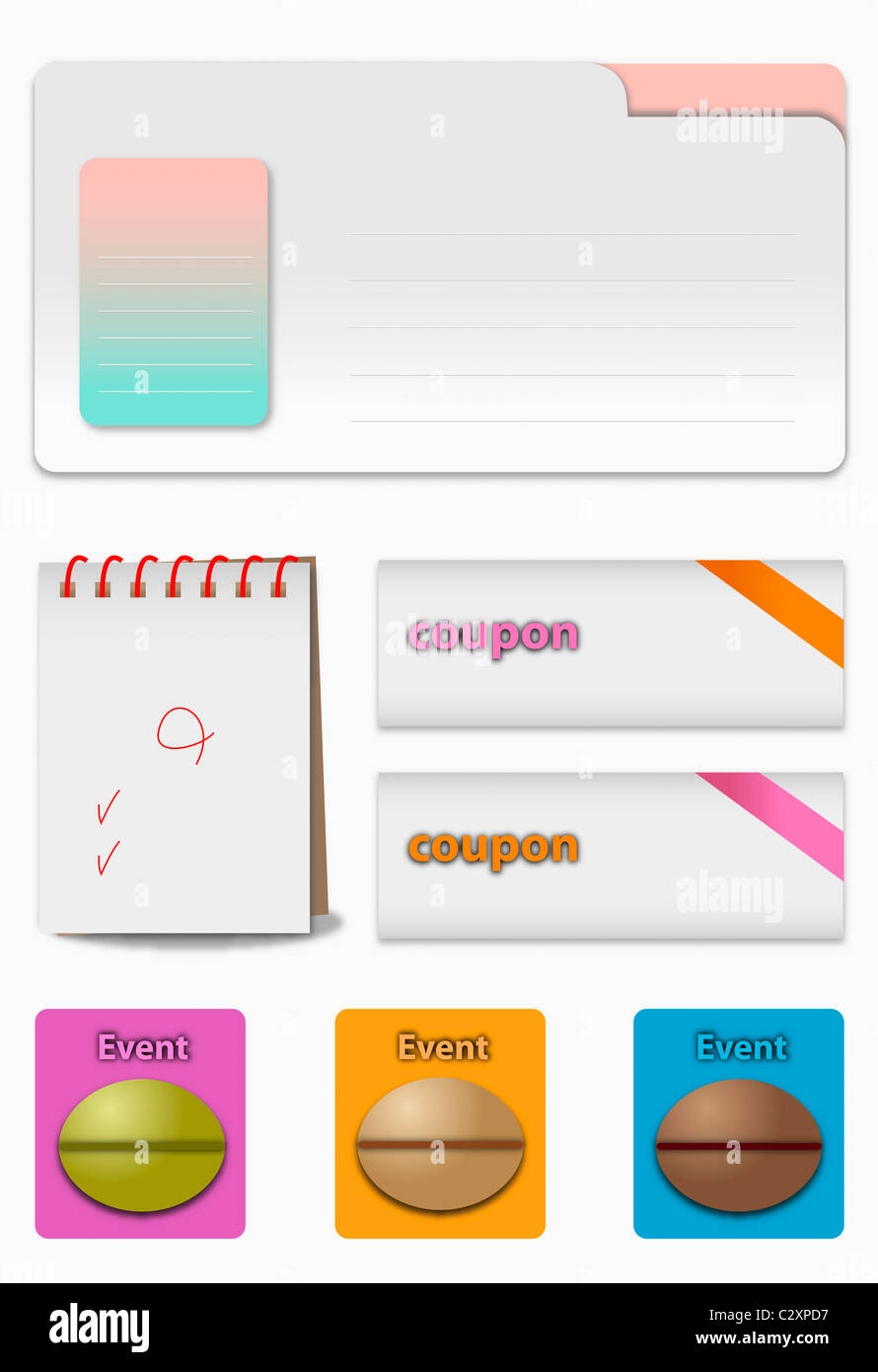 event and coupon icon Stock Photo - Alamy