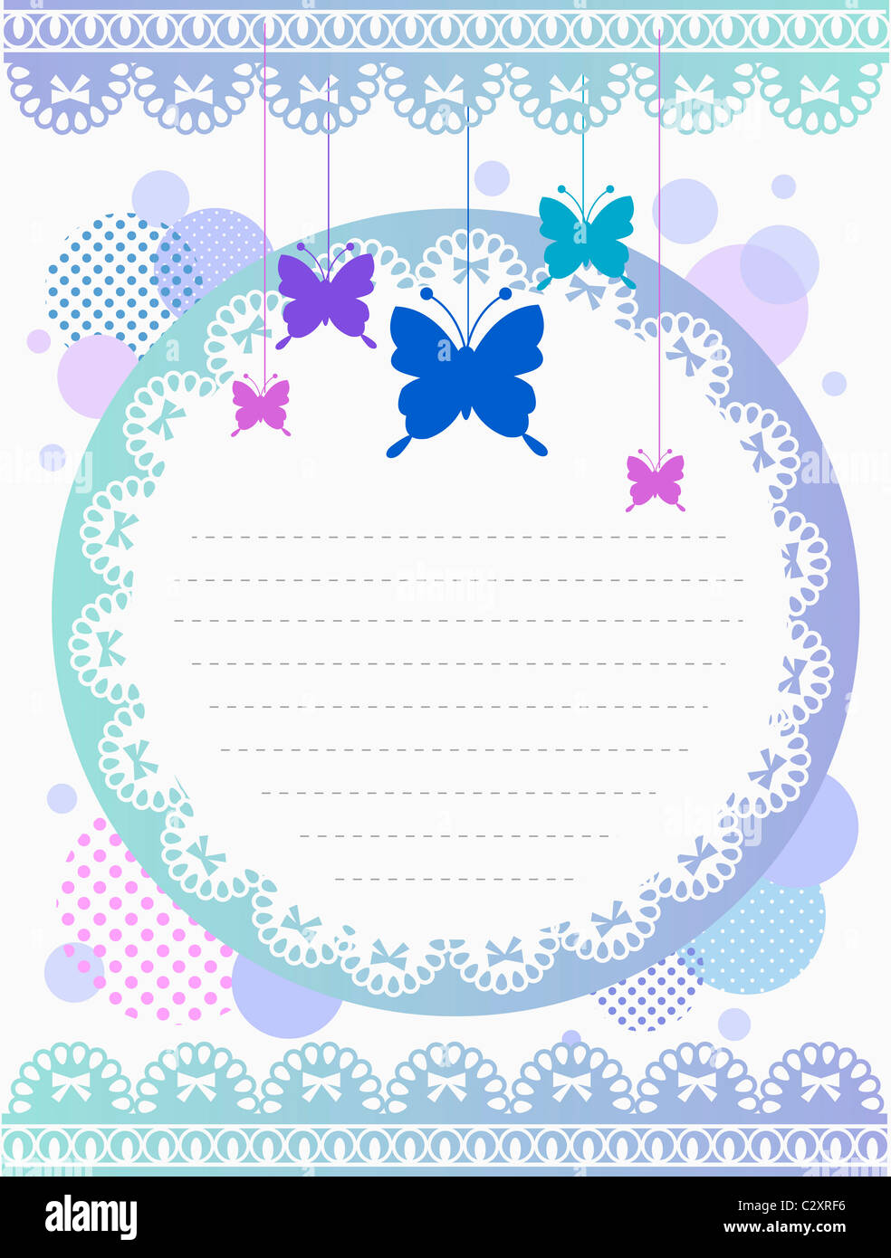 fancy letter paper backdrop Stock Photo - Alamy