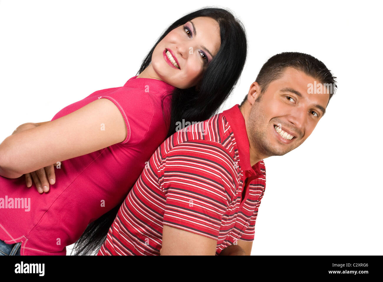 People in pink shirts hi-res stock photography and images - Alamy
