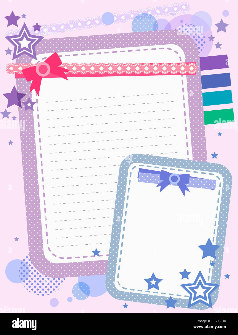 fancy letter paper backdrop Stock Photo - Alamy