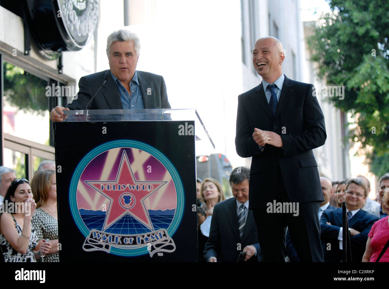 Jay Leno and Howie Mandel Howie Mandel is honored with a star on the ...