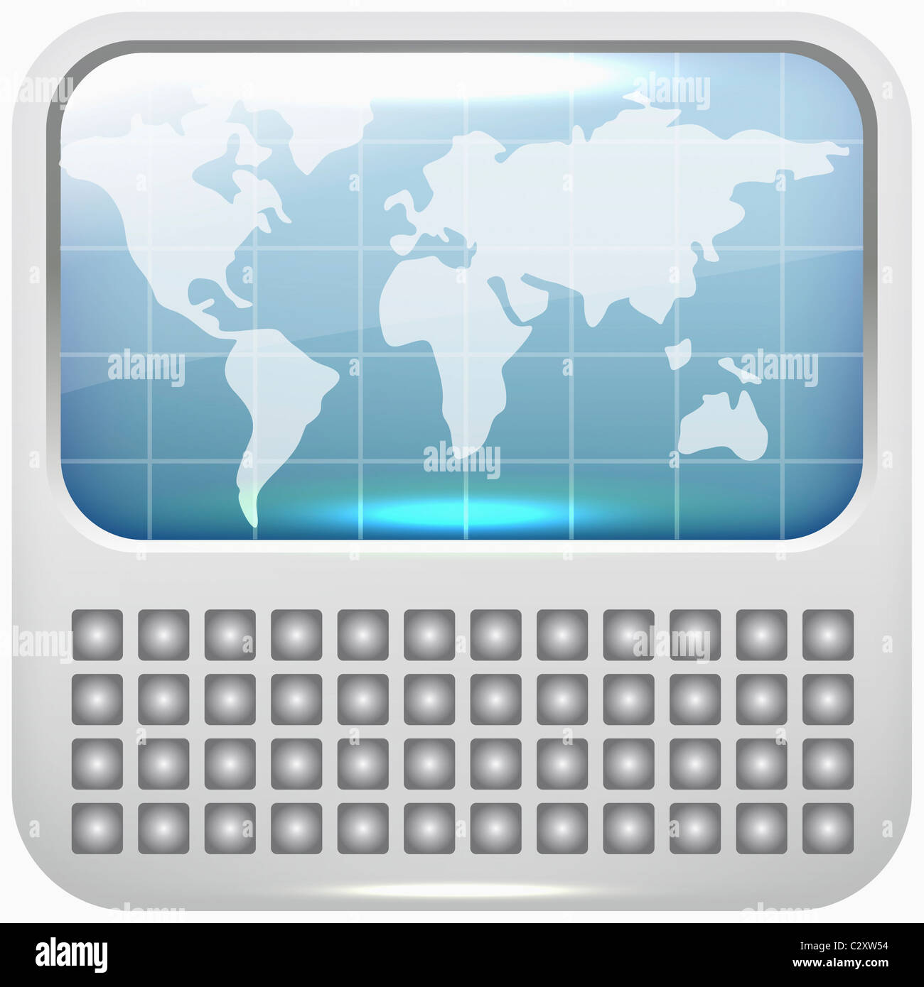 application icon of world wide map Stock Photo - Alamy