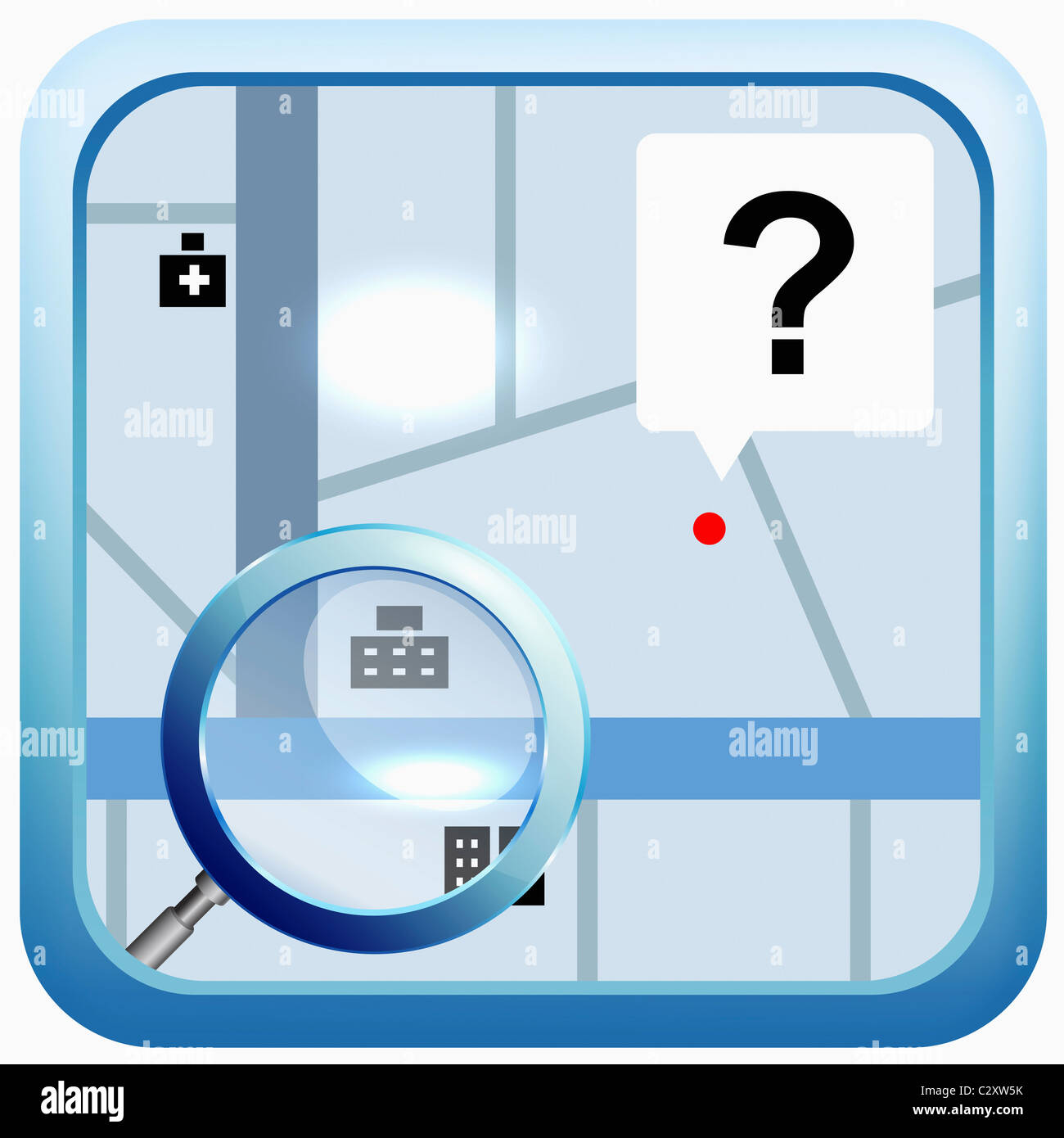 application icon of map Stock Photo - Alamy