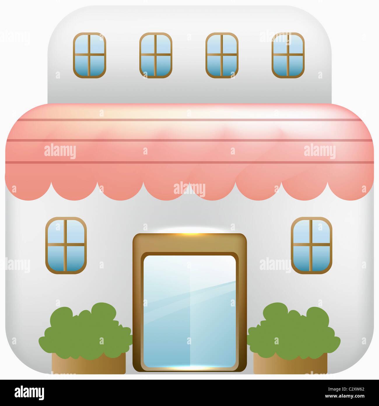 application icon of building Stock Photo - Alamy