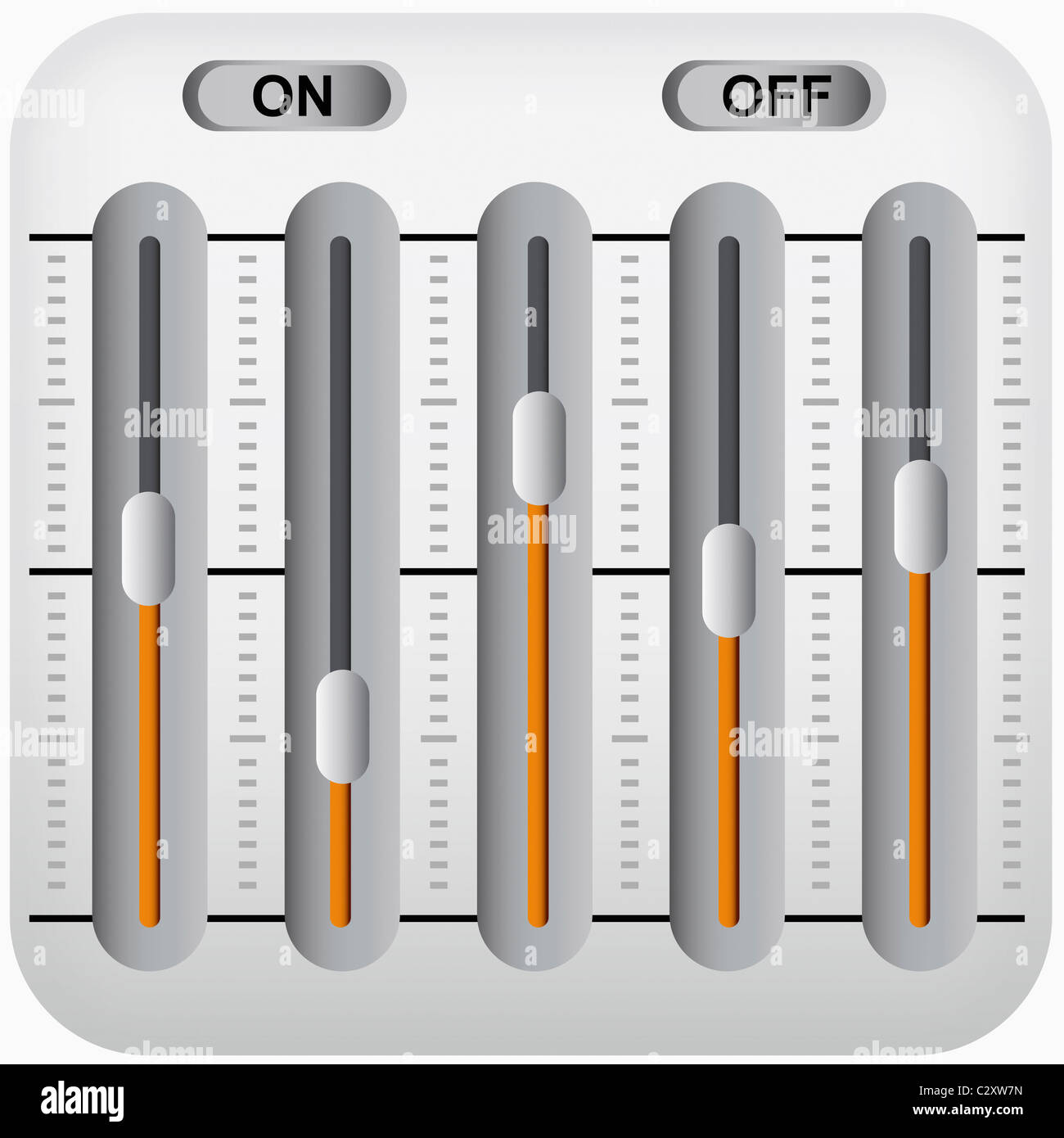 application icon of audio tuner Stock Photo - Alamy