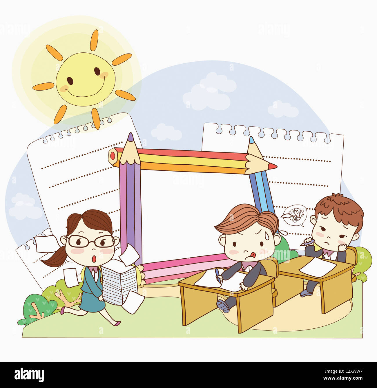 education and children's school life Stock Photo - Alamy