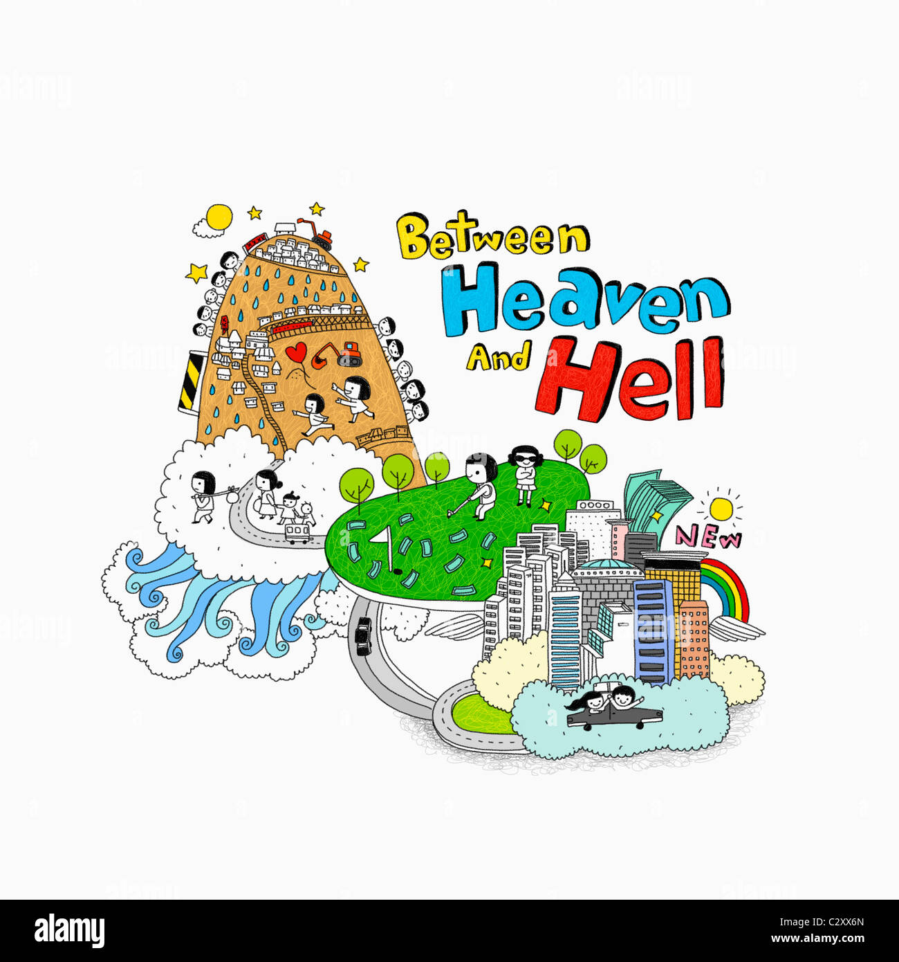 Rich people poor people Cut Out Stock Images & Pictures - Alamy