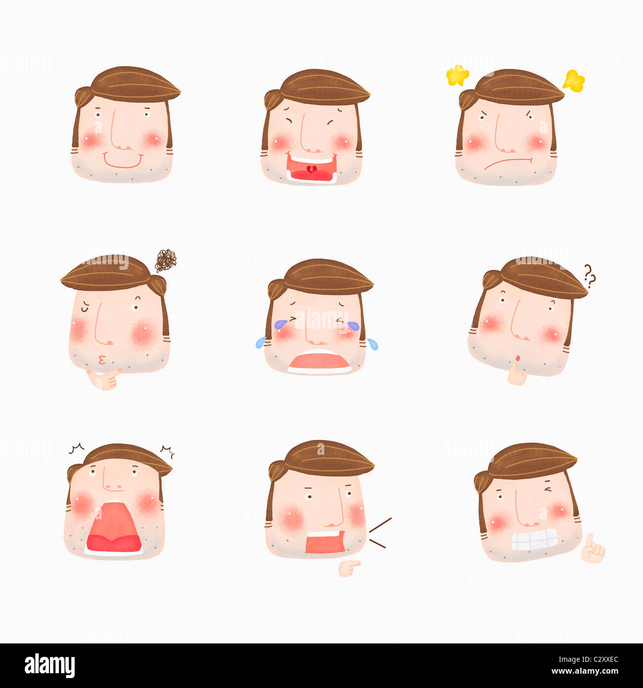 various types of expression Stock Photo - Alamy