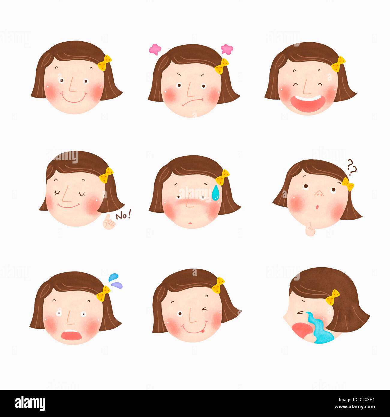 various types of expression Stock Photo - Alamy