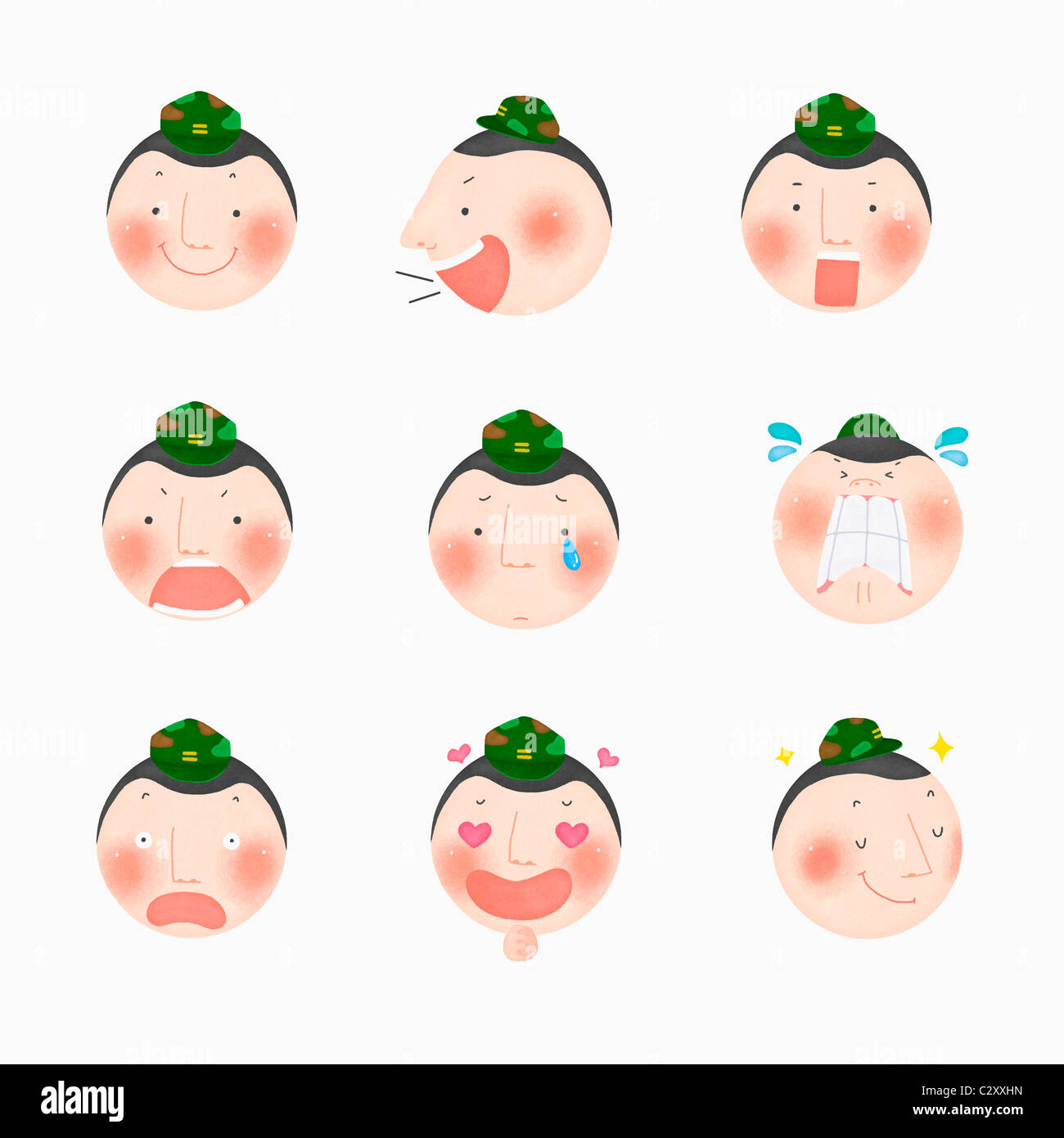 various types of expression Stock Photo - Alamy