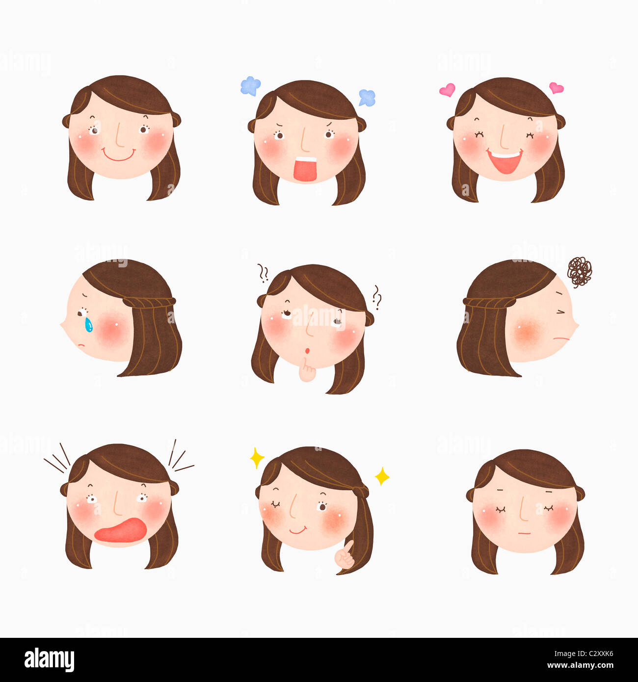 various types of expression Stock Photo - Alamy
