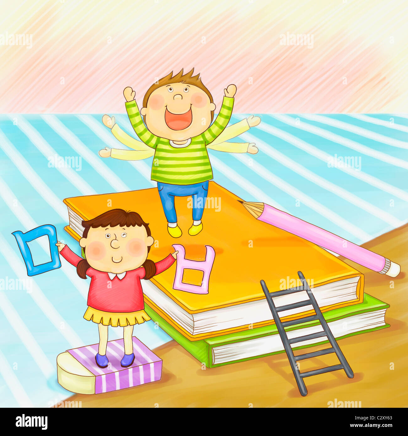education and children's school life Stock Photo - Alamy
