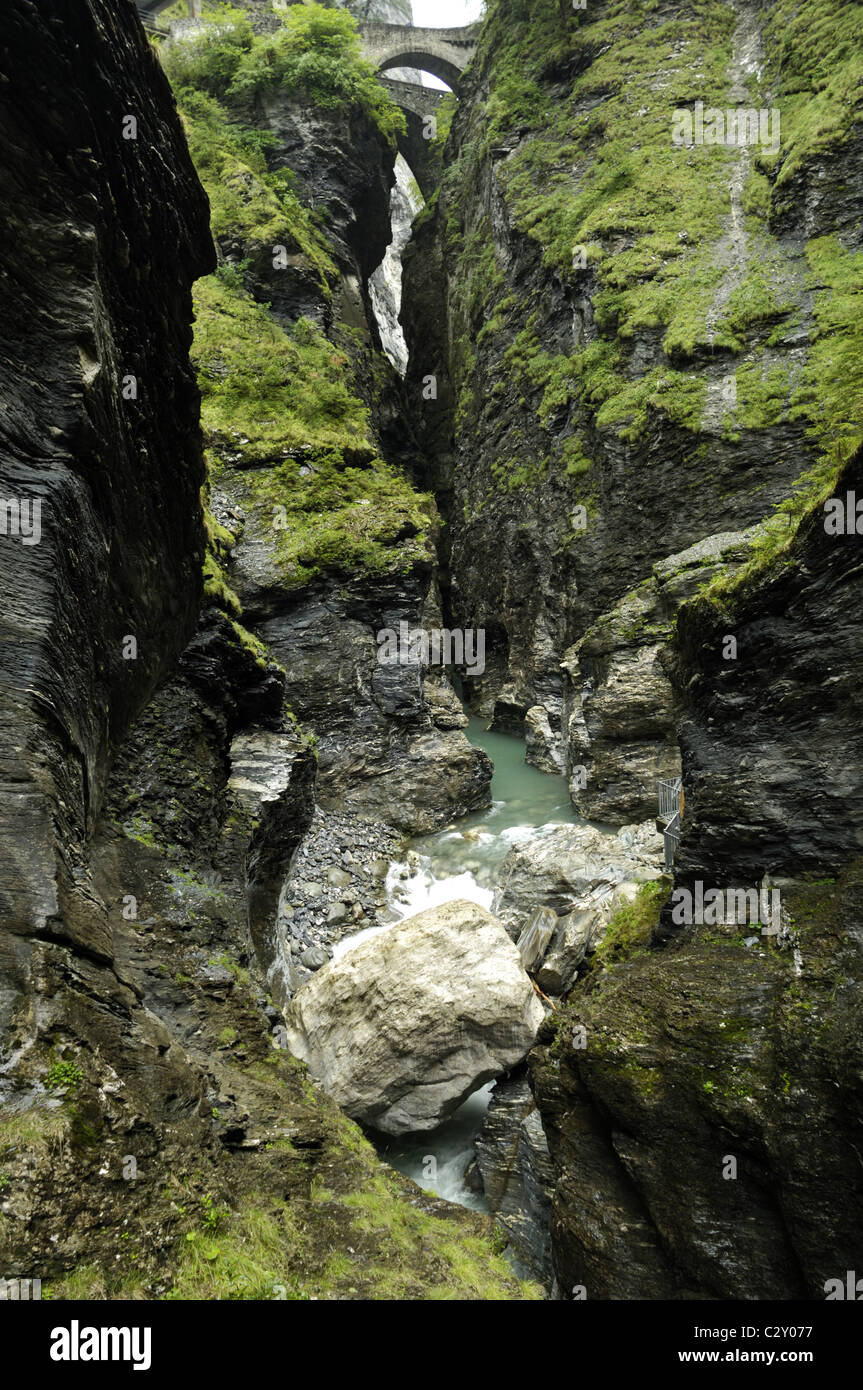 Via Mala, narrow gorge of the Hinterrhein River Stock Photo - Alamy
