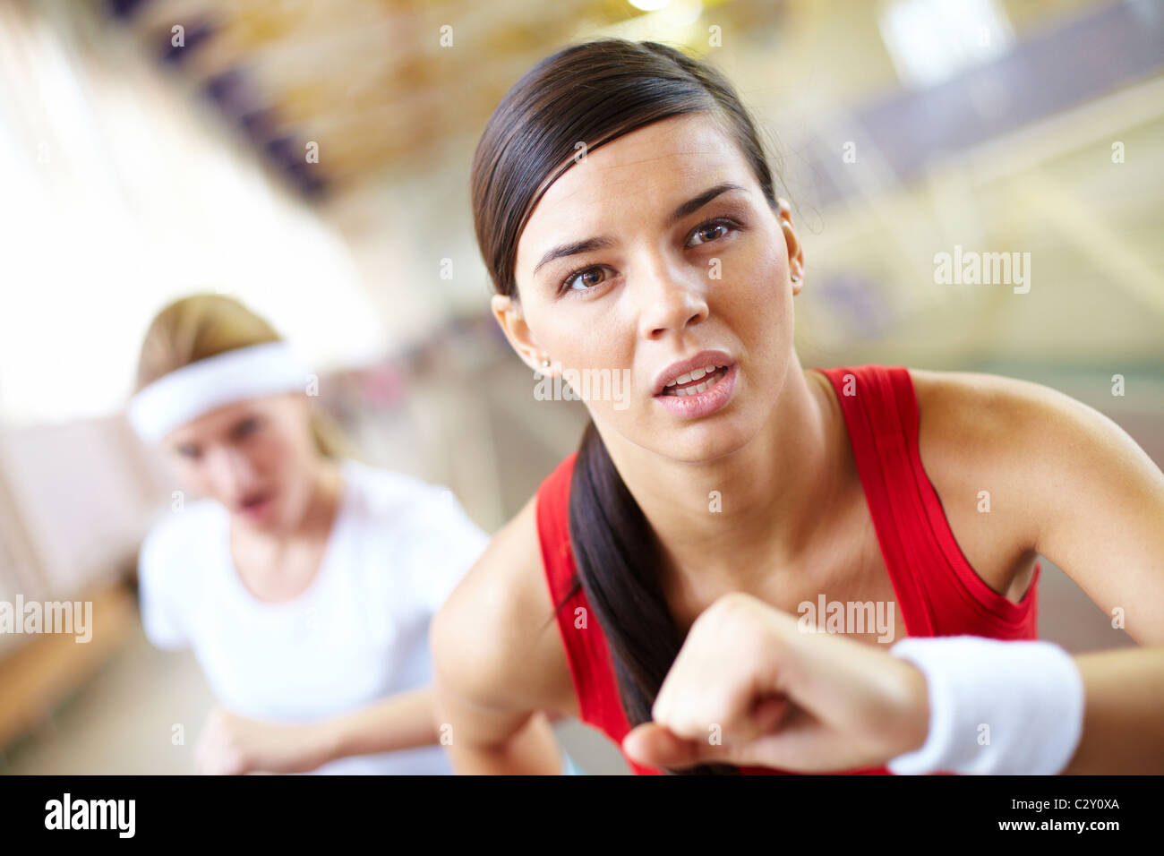 Close-up of a running girl’s face Stock Photo - Alamy