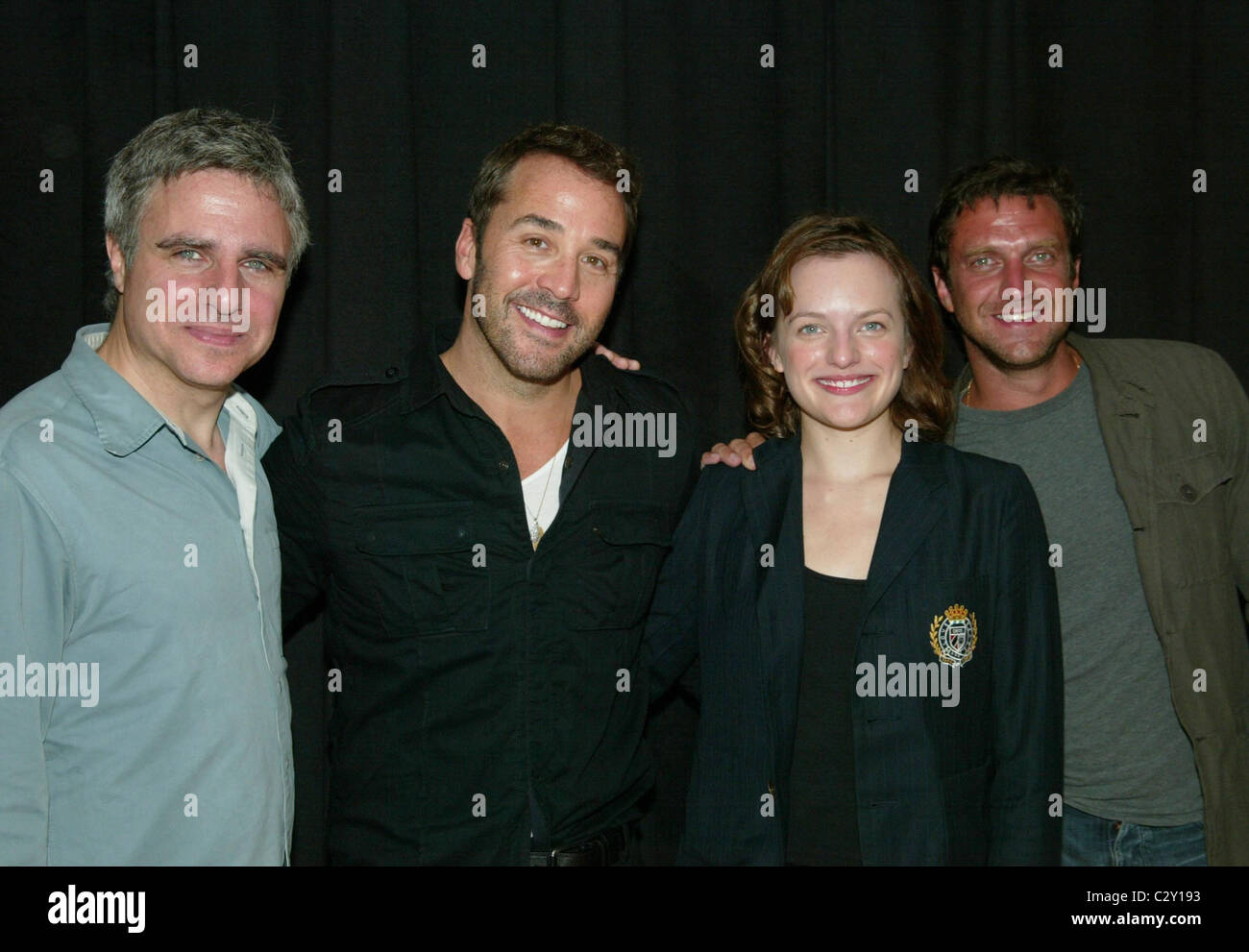 Neil Pepe, Jeremy Piven, Elisabeth Moss and Raul Esparza press junket ...