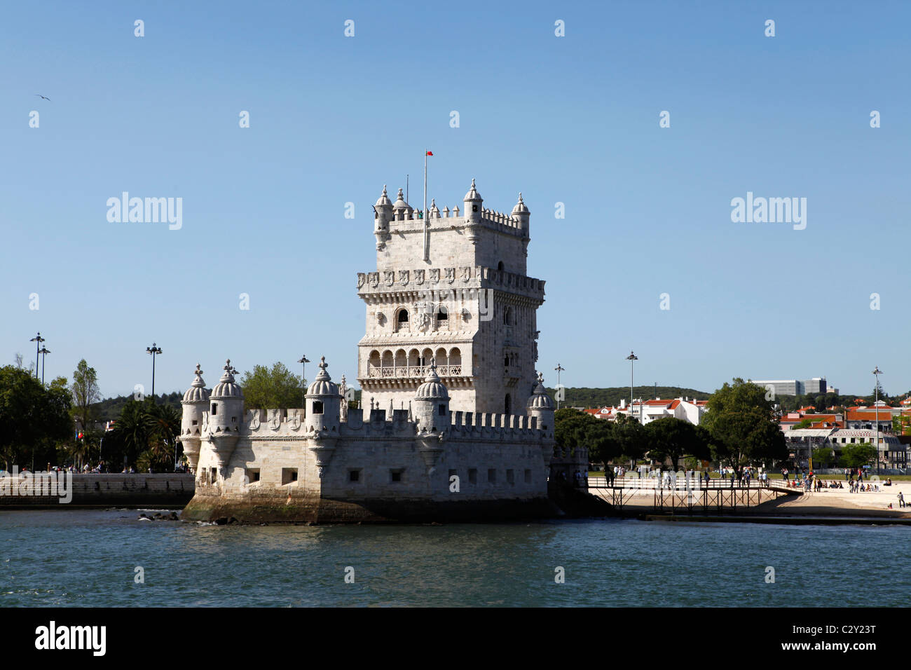 The Manueline style Tower of Belem in Lisbon, Portugal Stock Photo - Alamy