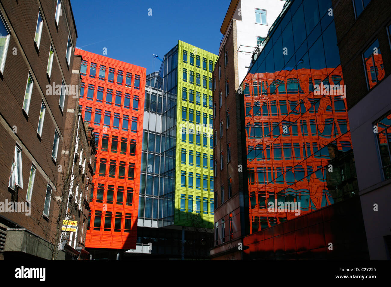 View up New Compton Street to Central St Giles development, St Giles ...