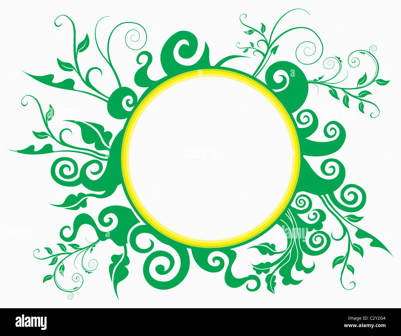 green colored background circle Stock Photo - Alamy