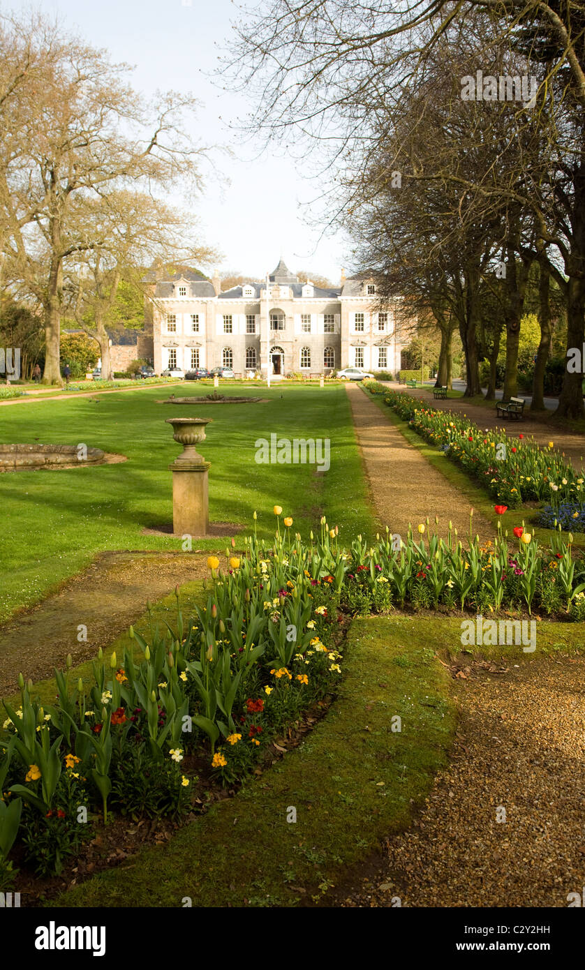 Saumarez house gardens Castel Guernsey Channel Islands Stock Photo - Alamy