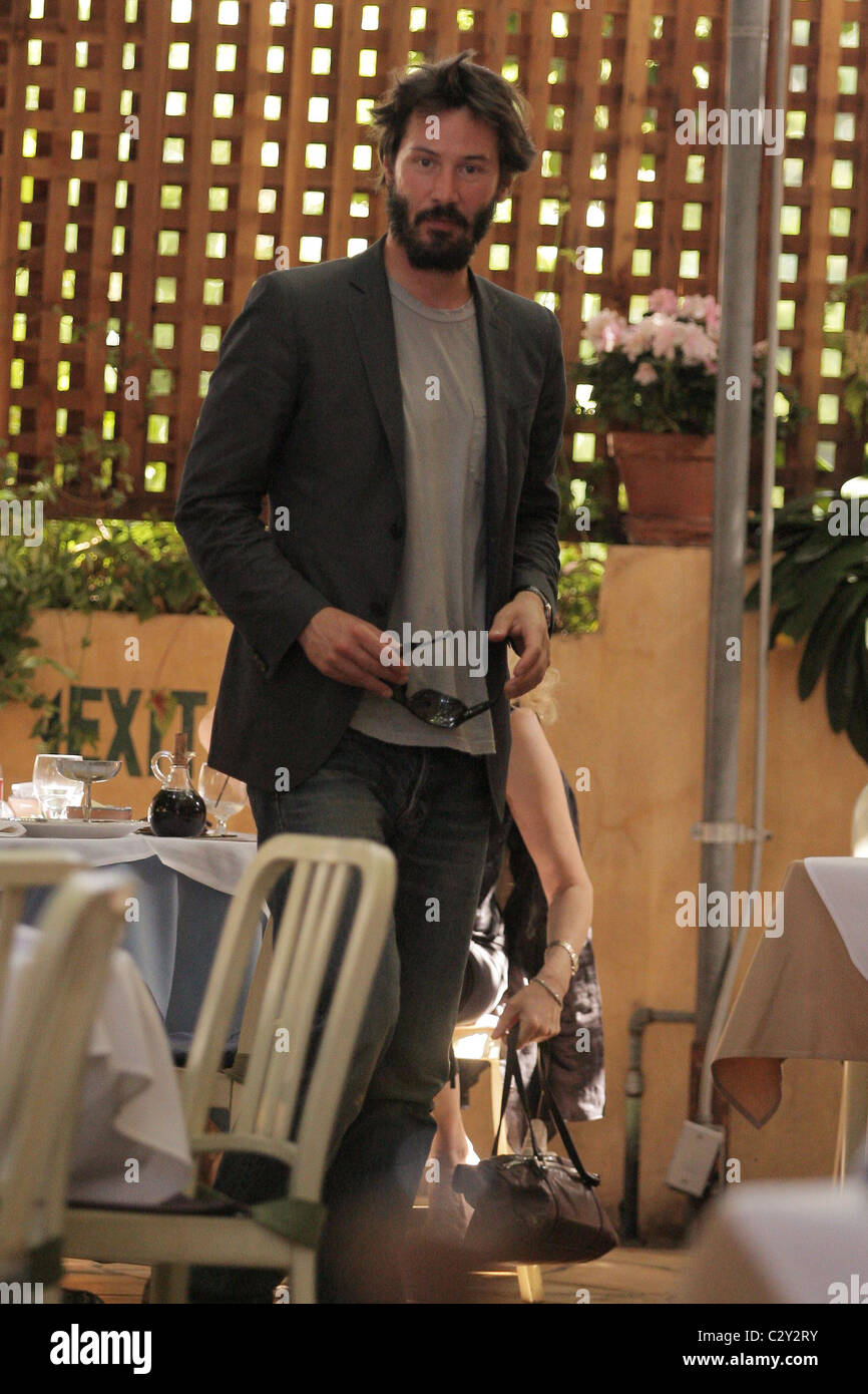 Keanu Reeves has lunch with friends at Orso Los Angeles, California ...