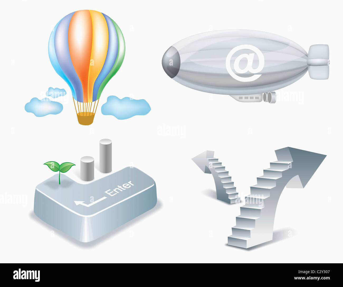 global internet business icon Stock Photo - Alamy