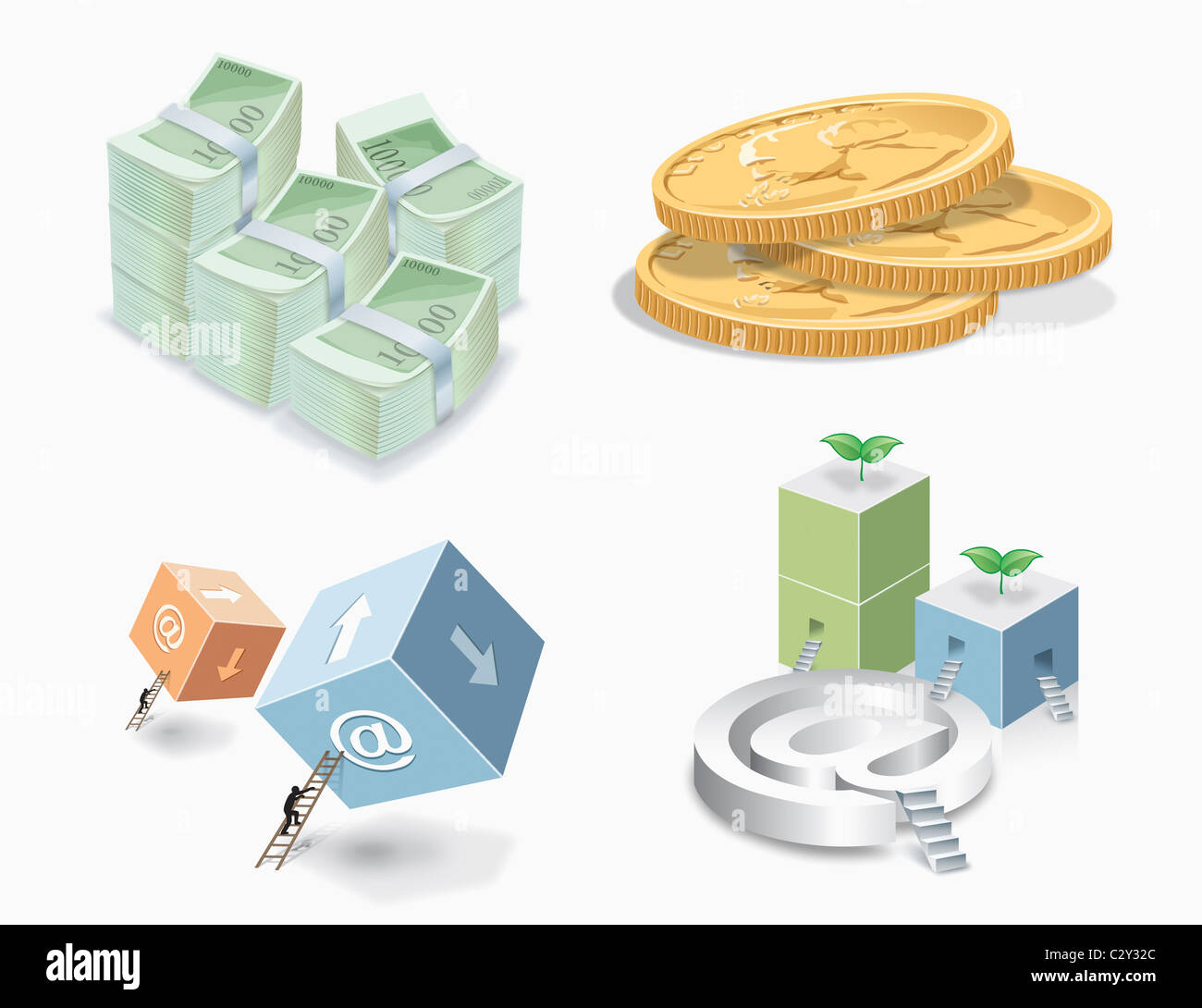 internet business icon Stock Photo - Alamy