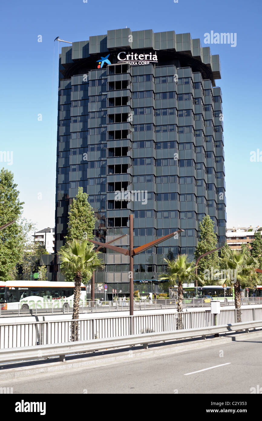 "La caixa" building in Av. Diagonal, Barcelona Stock Photo - Alamy