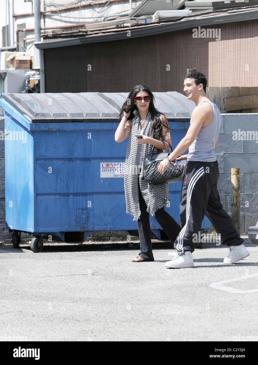 Kim Kardashian and dance partner Mark Ballas leave 3rd Street Dance ...