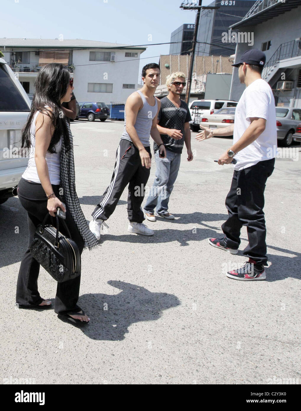 Kim Kardashian, Mark Ballas and Guests leave 3rd Street Dance Studio ...