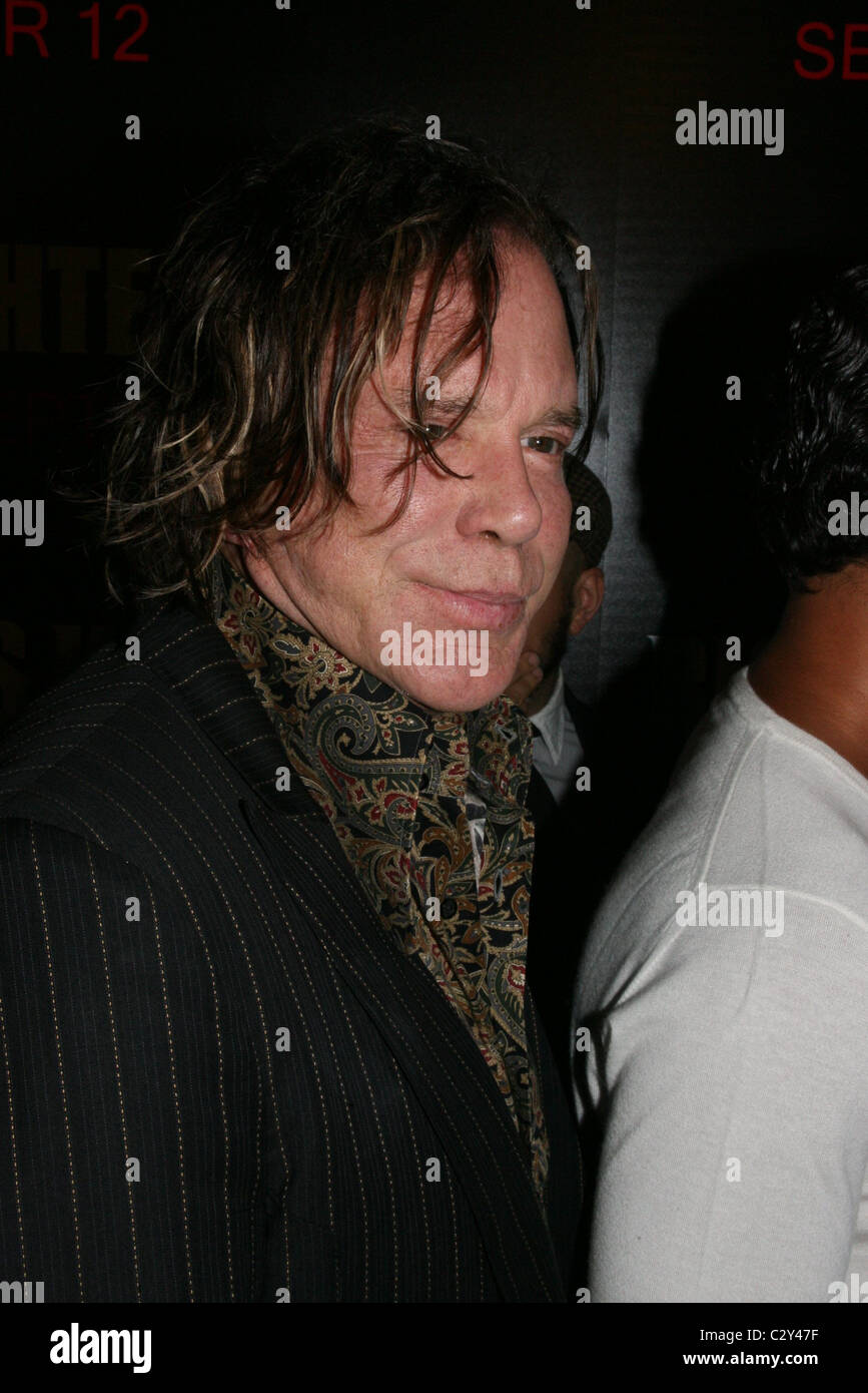 Mickey Rourke New York Premiere of 'Righteous Kill' at The Ziegfeld ...