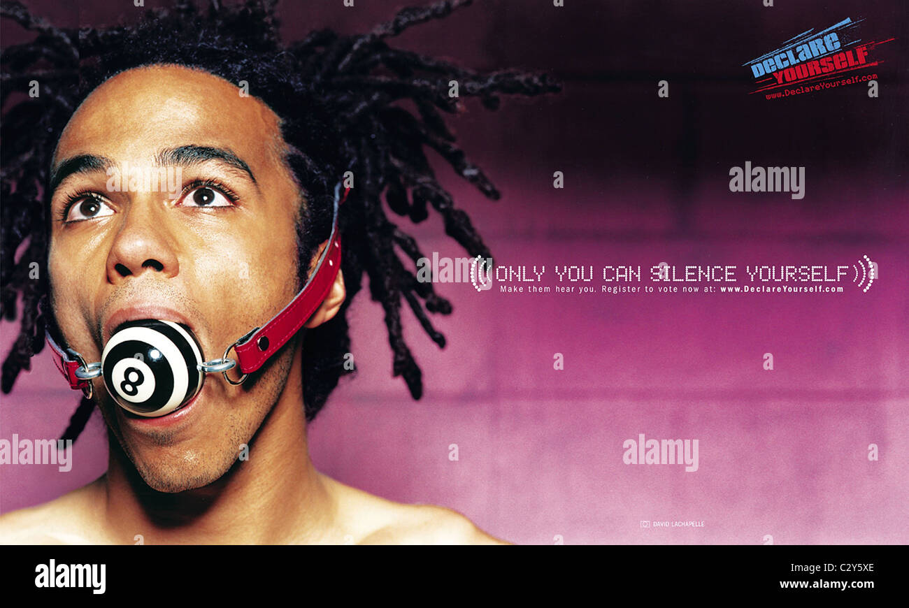 A model appears on the Declare Yourself's (declareyourself.org ...