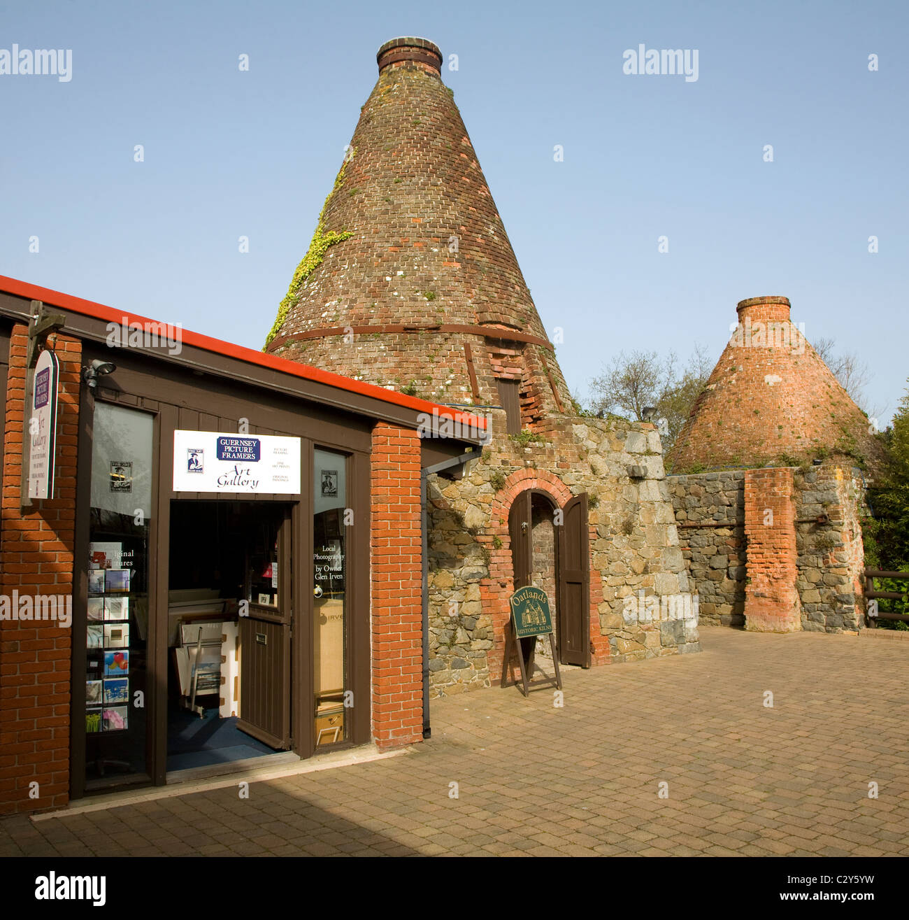 Kilns gift shop Oatlands visitor centre Guernsey Channel Islands Stock ...