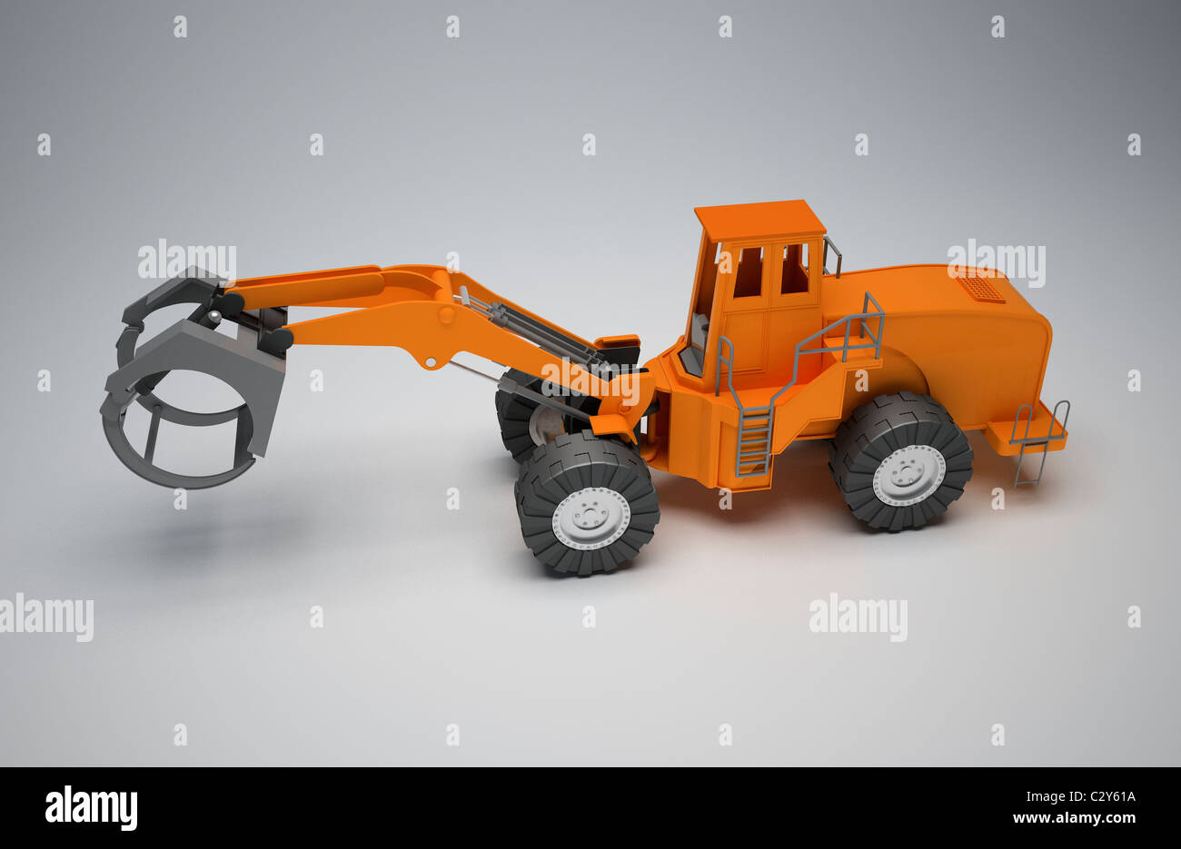 papercraft fork lifts Stock Photo - Alamy