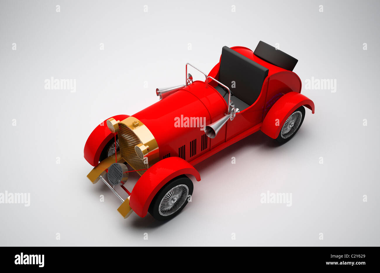 papercraft red model car Stock Photo - Alamy