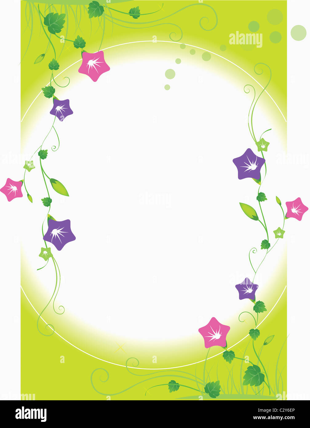 spring mood flower illustrated background Stock Photo - Alamy