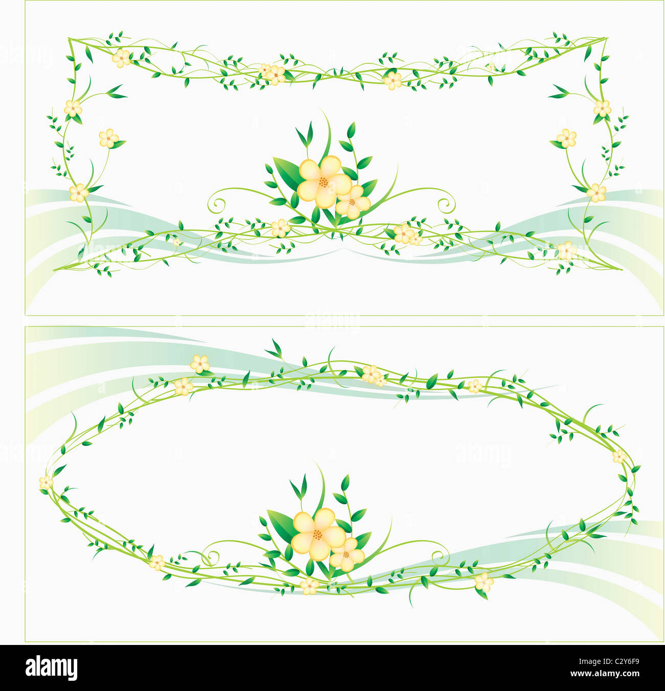spring mood flower illustrated background Stock Photo - Alamy