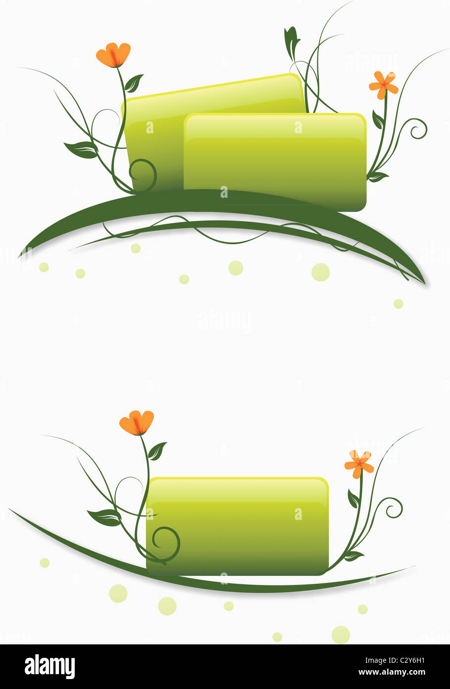 spring mood flower illustrated background Stock Photo - Alamy