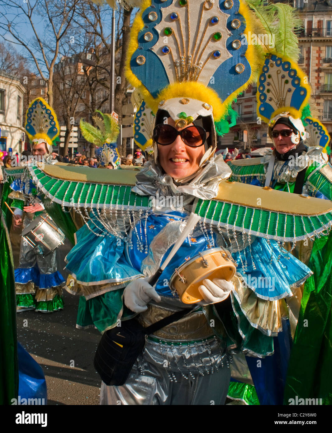 Paris, France, French people Celebrating Traditional Carnival parade ...