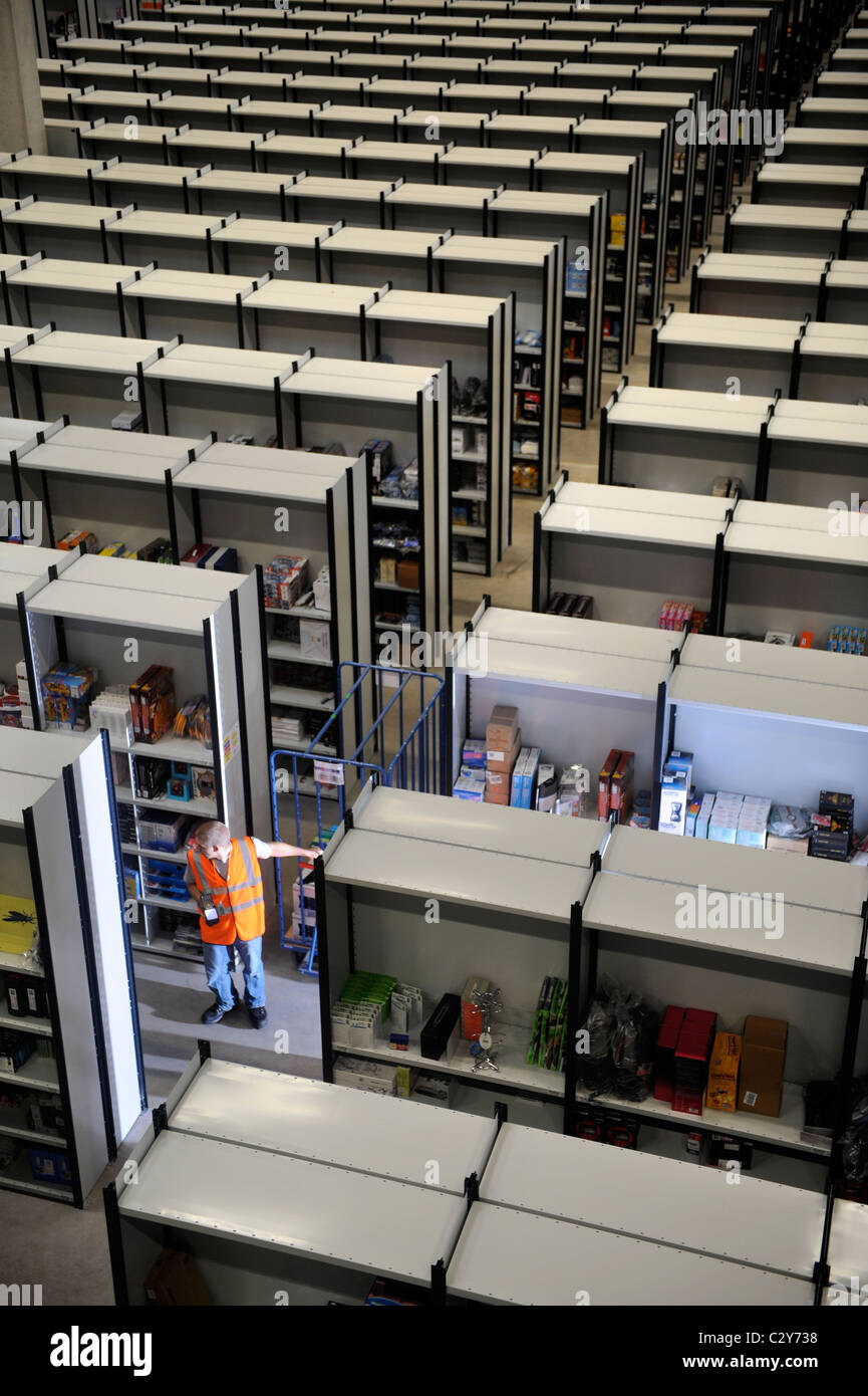 The online retailer Amazon's distribution centre in Swansea, South ...