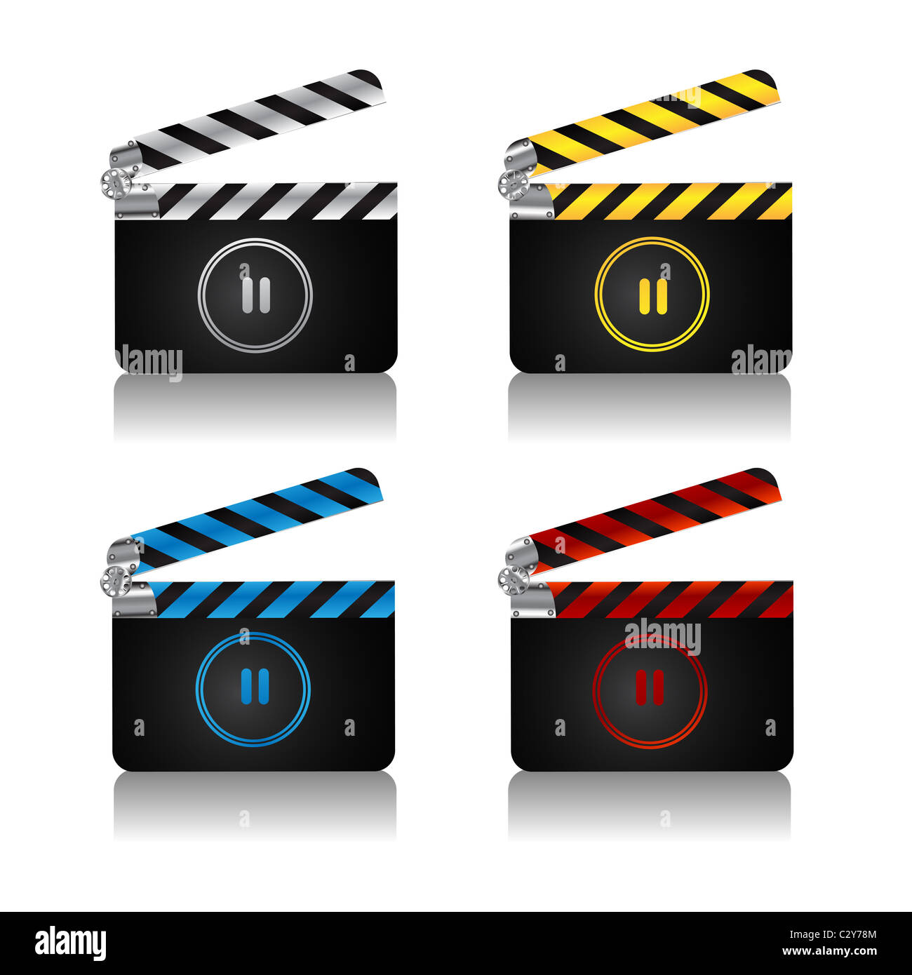 clapper board set Stock Photo - Alamy