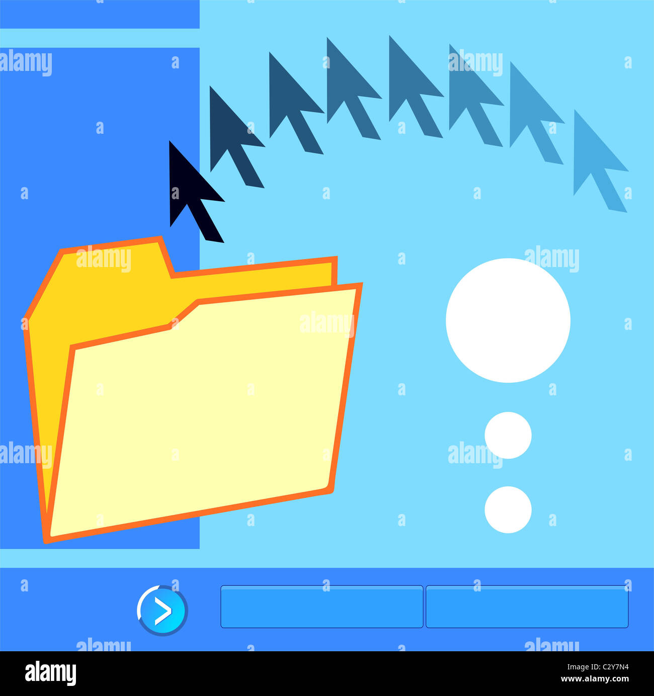 folder icon using in computers Stock Photo - Alamy