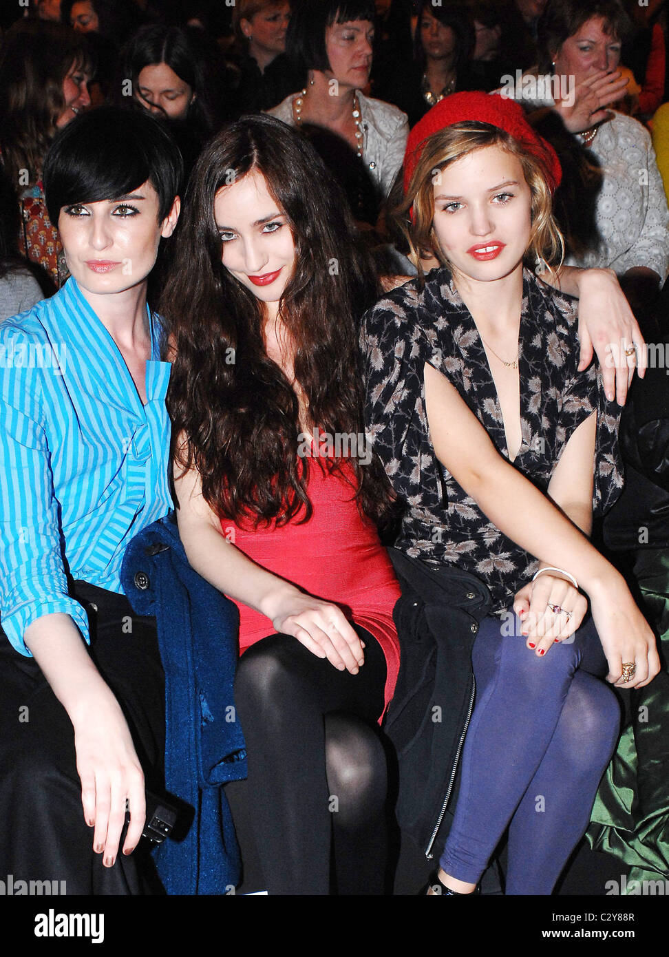 Erin O'Connor, Elizabeth Scarlett Jagger and Georgia Jagger London ...