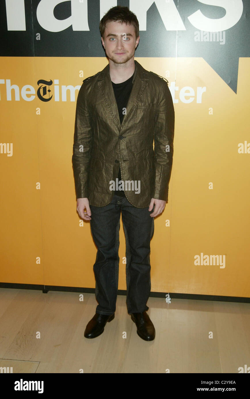 Daniel Radcliffe poses for photographers before his New York Times ...