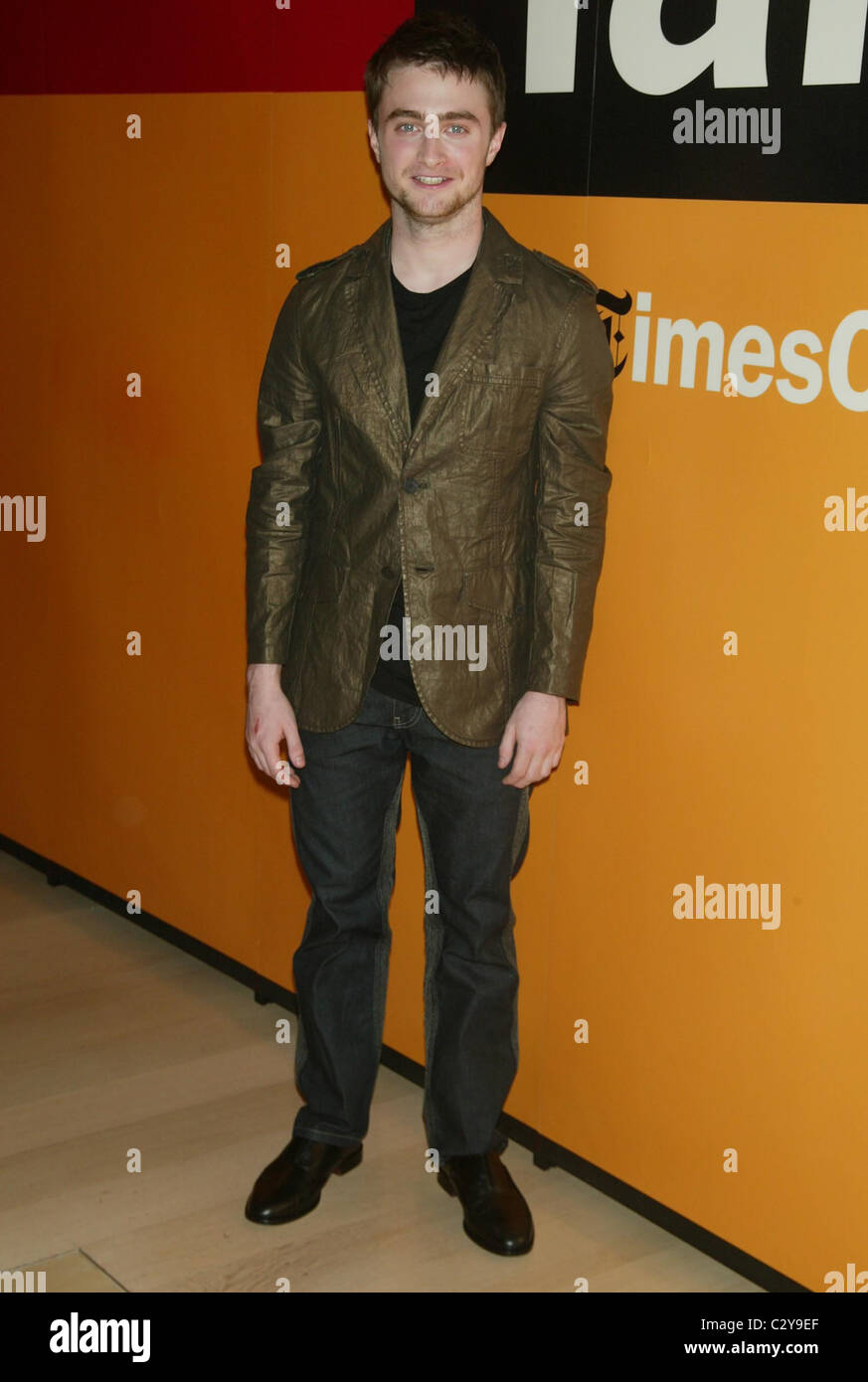 Daniel Radcliffe poses for photographers before his New York Times ...