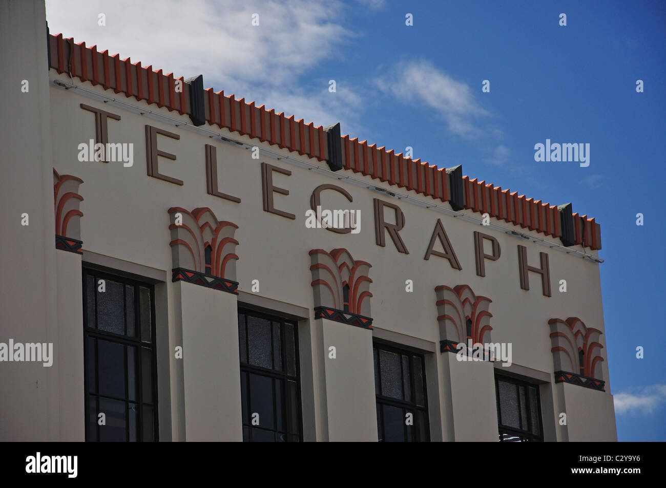 The Daily Telegraph Building facade, Tennyson Street, Napier, Hawke's ...